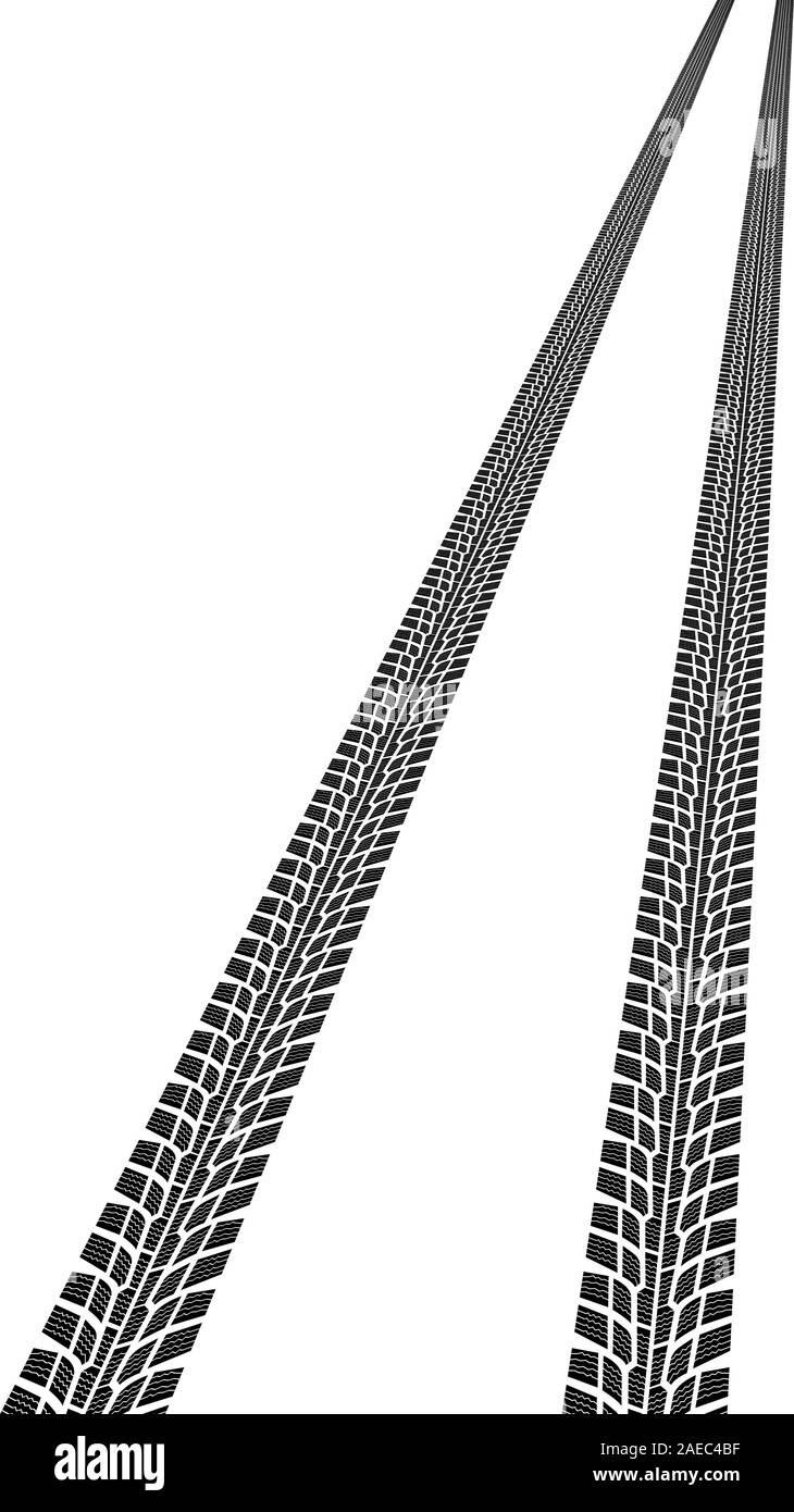 Set of detailed tire prints, vector illustration Stock Vector Image ...