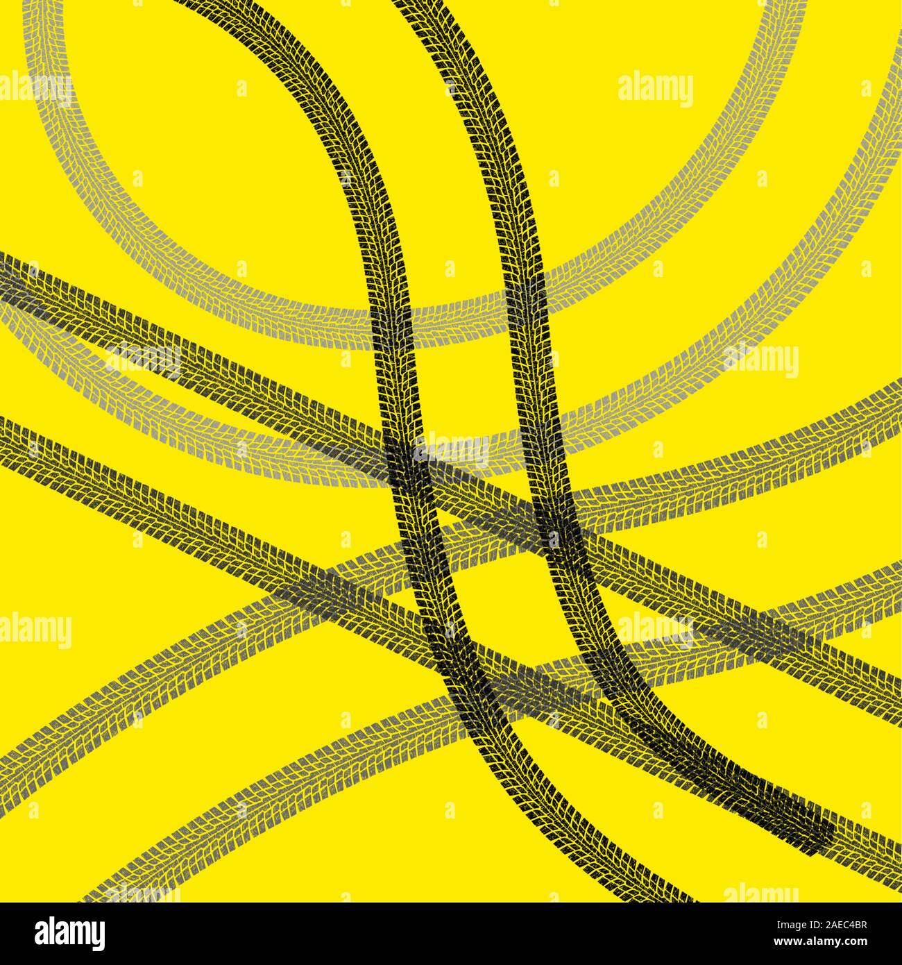 Set of detailed tire prints, vector illustration Stock Vector Image ...