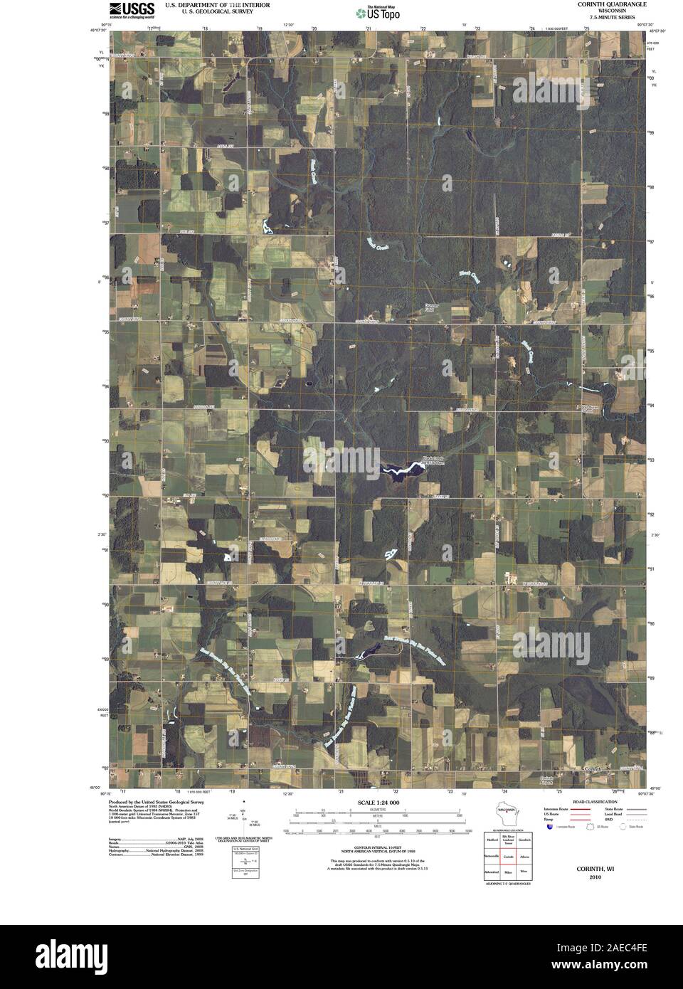 Map of corinth Cut Out Stock Images & Pictures - Alamy