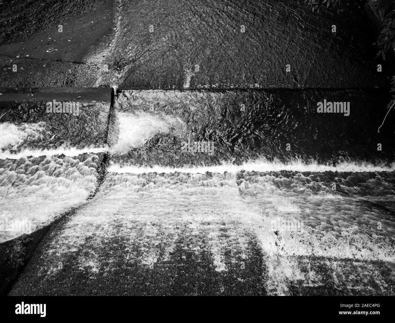 Dam Waterfall from Above Inside Rainforest, Rio de Janeiro, Brazil ...