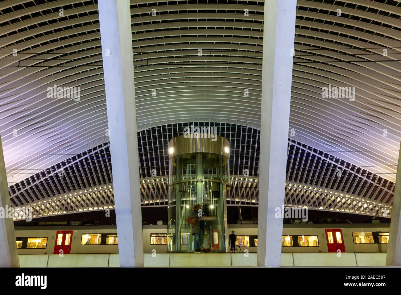 Main train station Liege Guillemins, which was designed by santiago ...