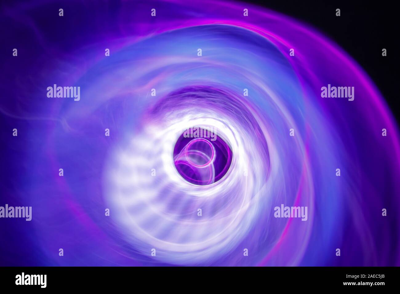 Sound waves in the dark in violet color Stock Photo - Alamy