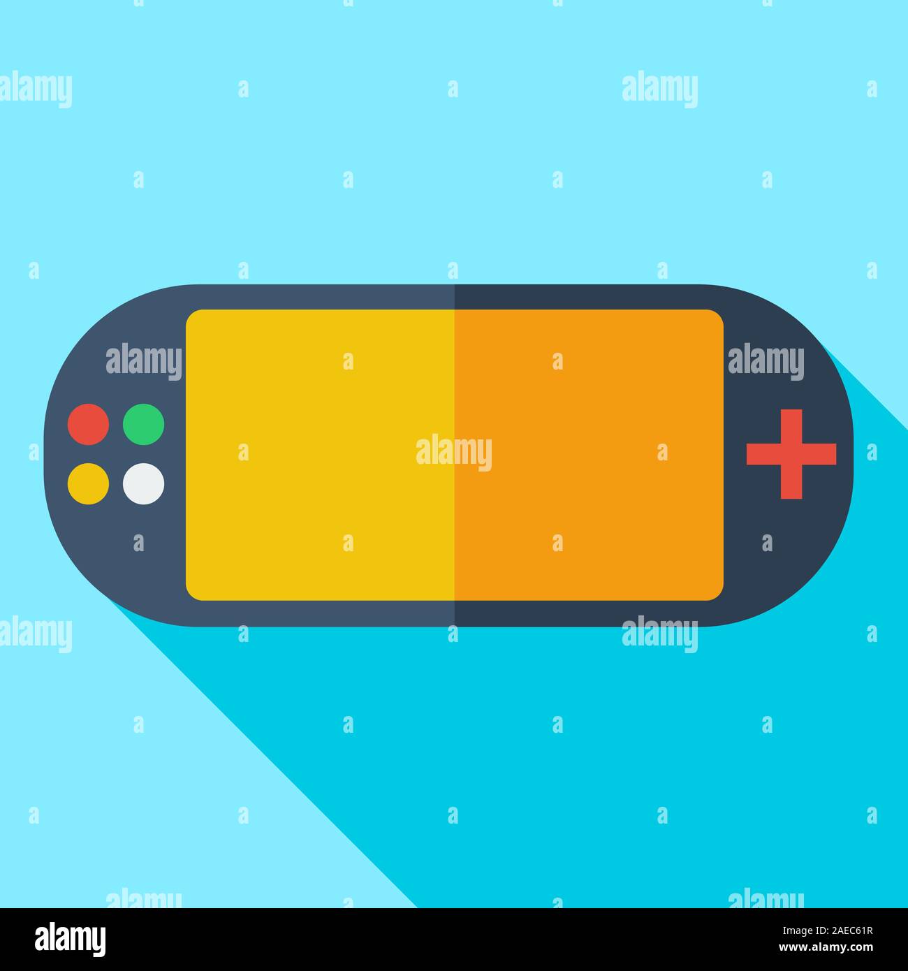 Modern flat design concept icon video game consoles. Vector ...