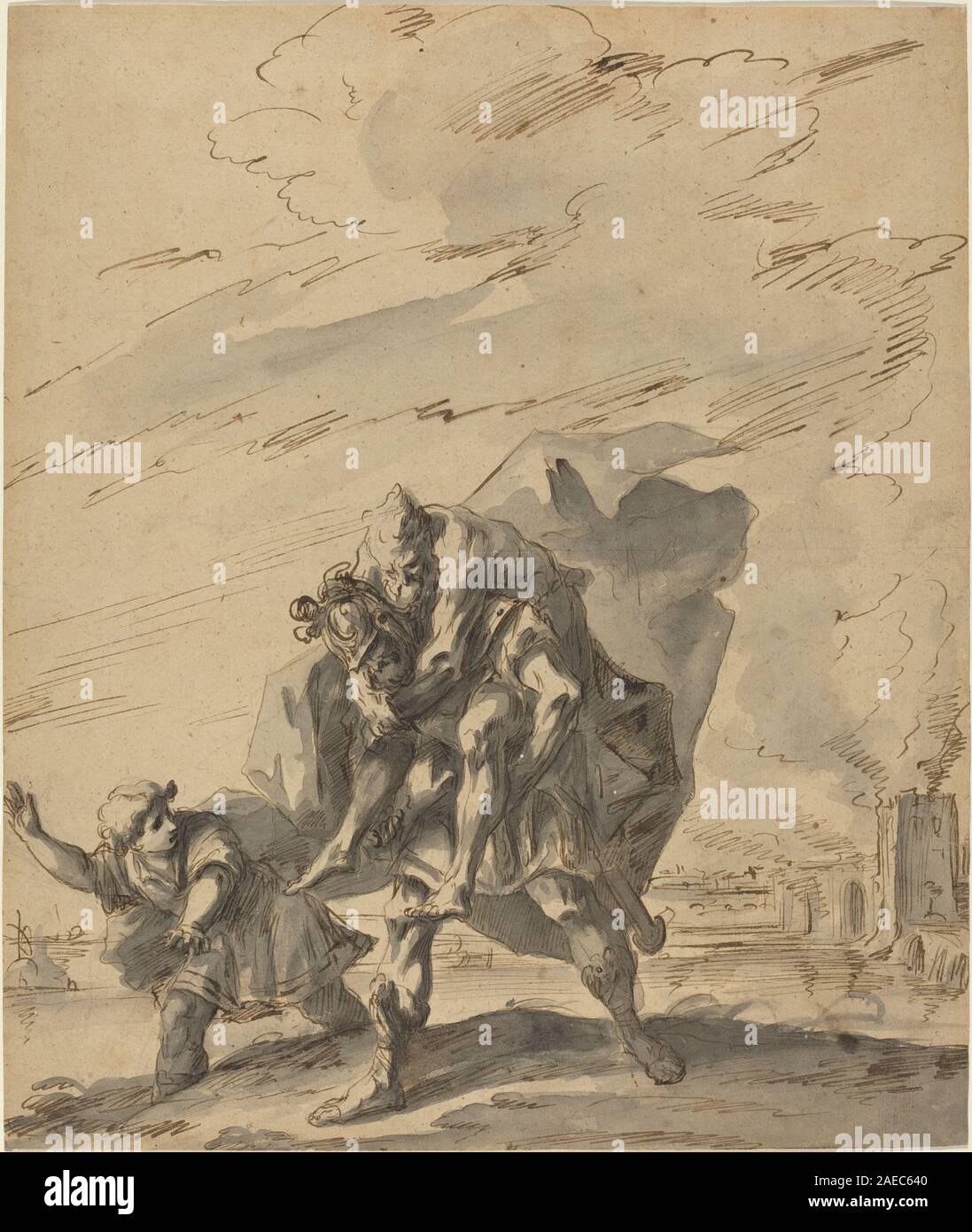 The burning of troy hi-res stock photography and images - Alamy