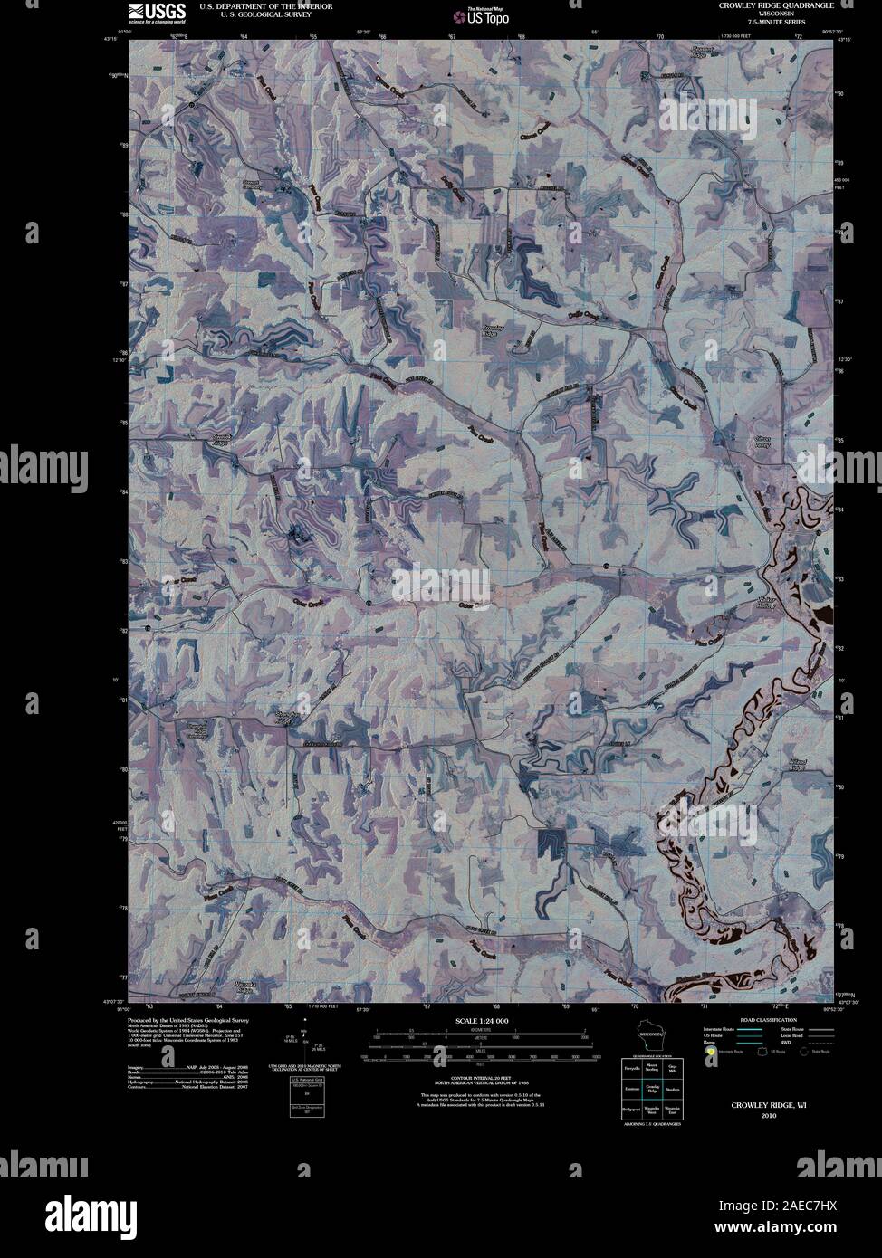 Map of crowley hi-res stock photography and images - Alamy