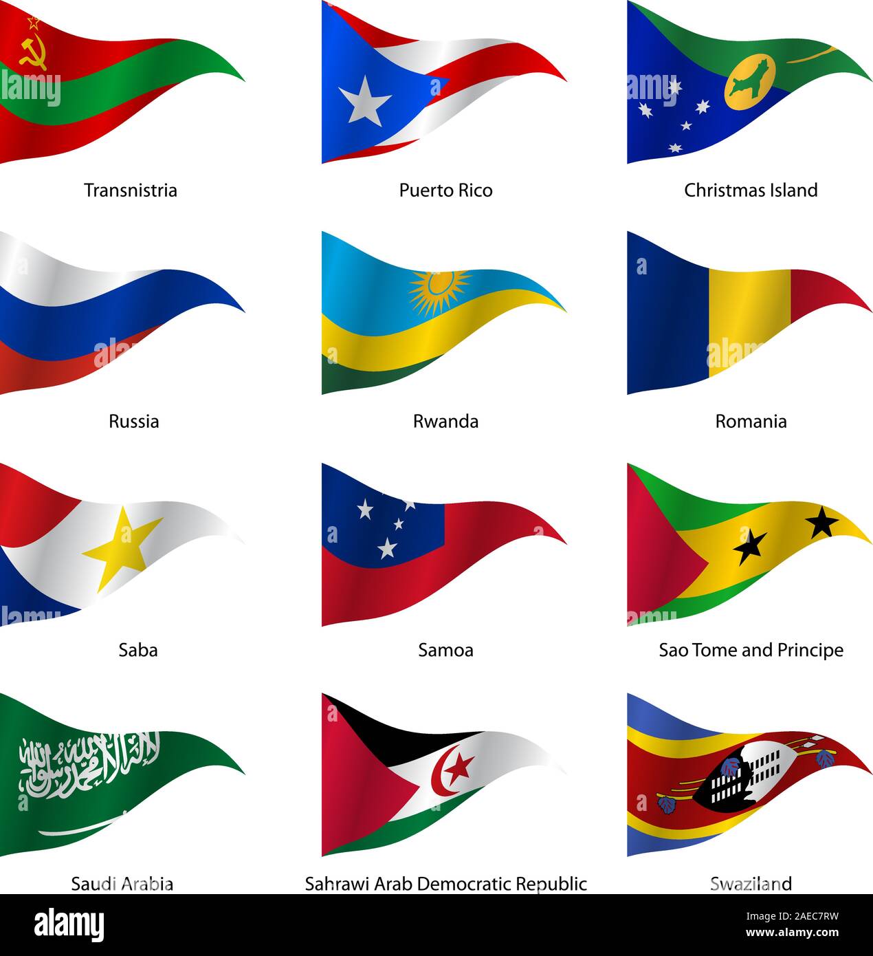 Puerto rico saba island flag Stock Vector Images - Alamy