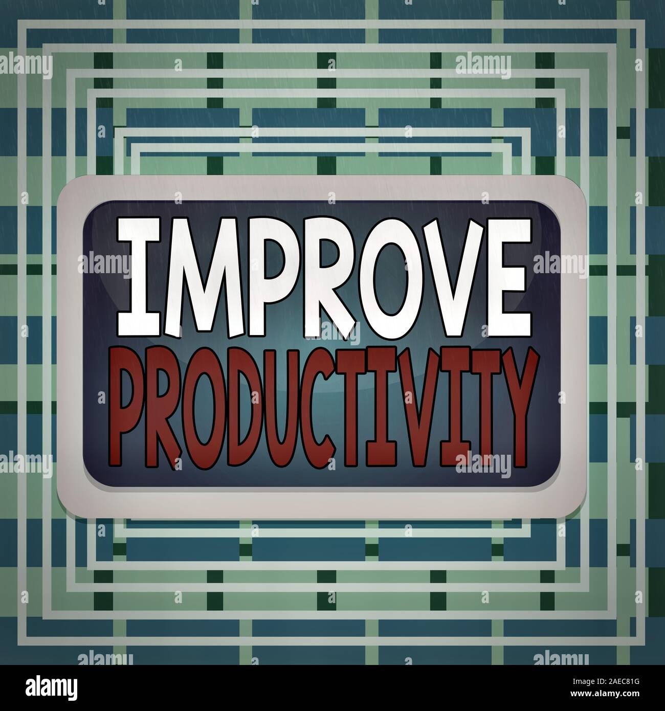 Text sign showing Improve Productivity. Business photo text to increase ...