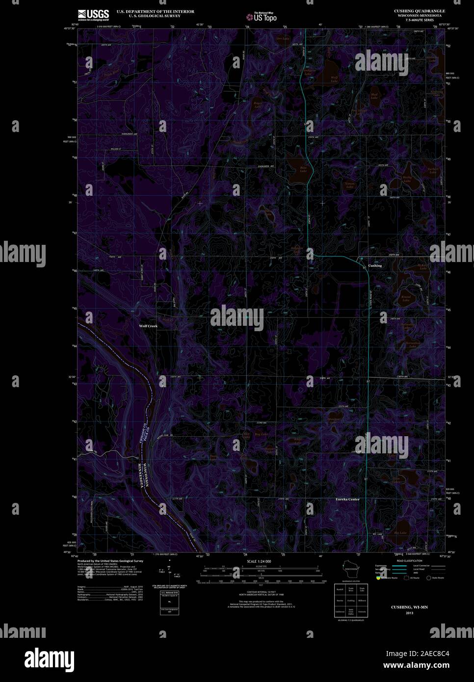 Cushing map hi-res stock photography and images - Alamy