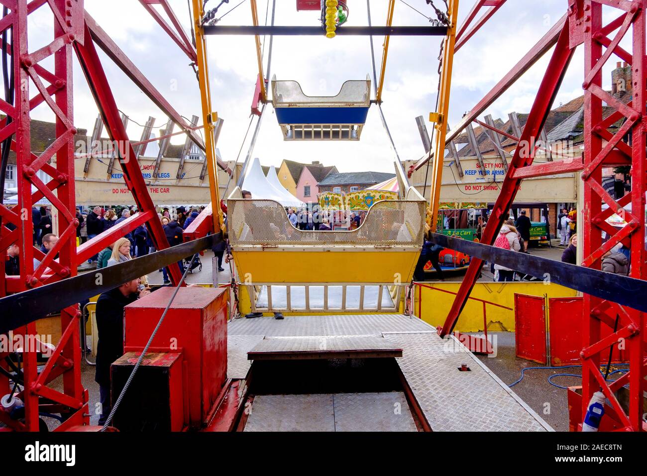 Christmas in Lavenham 2019 on the Market Square of the Old Medieval ...