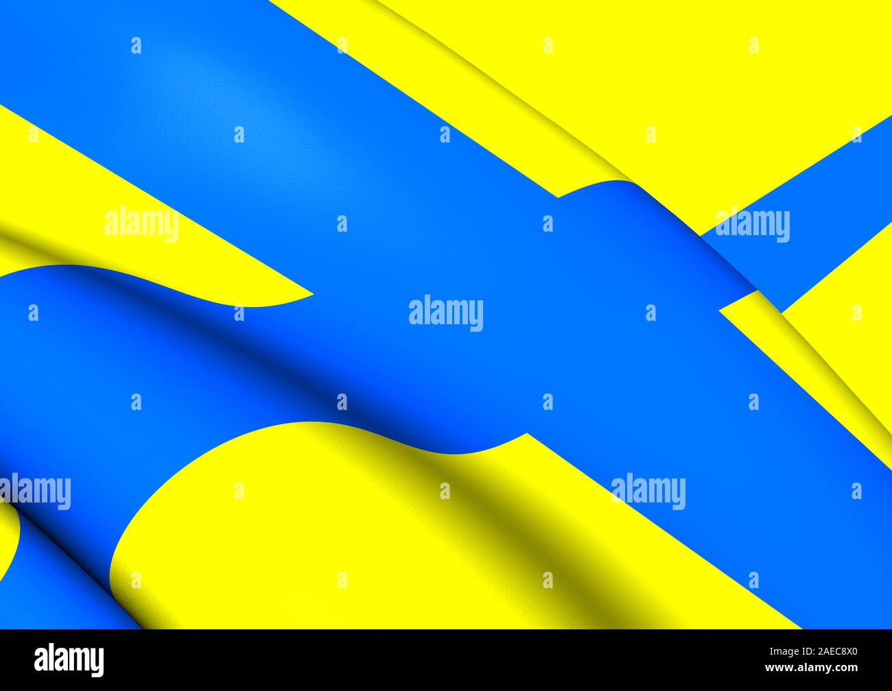 3D Flag of Parma, Italy. 3D Illustration Stock Photo - Alamy