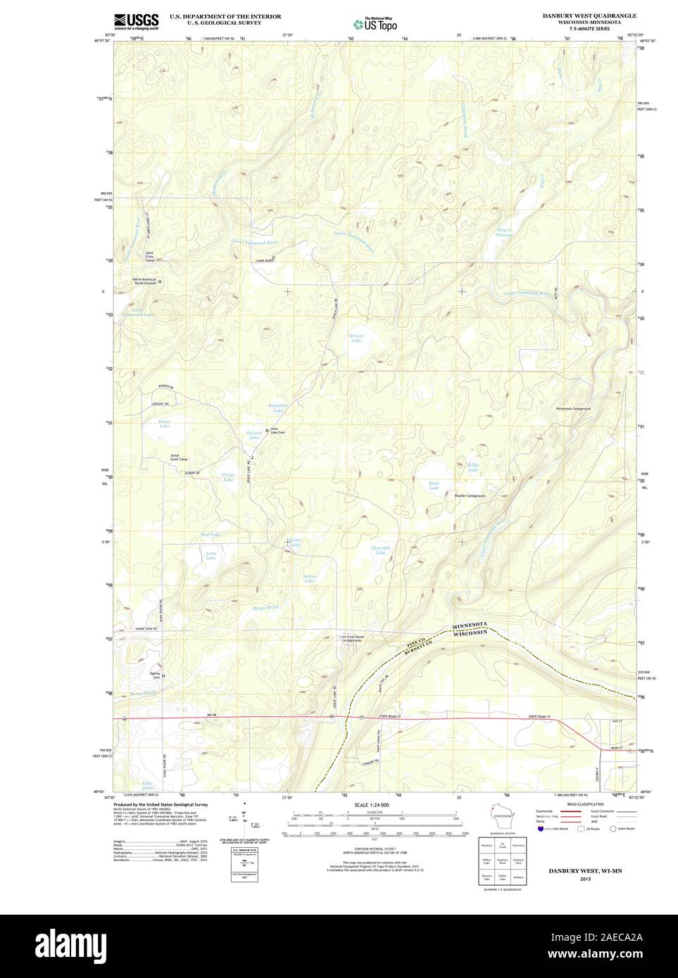 Danbury map Cut Out Stock Images & Pictures - Alamy