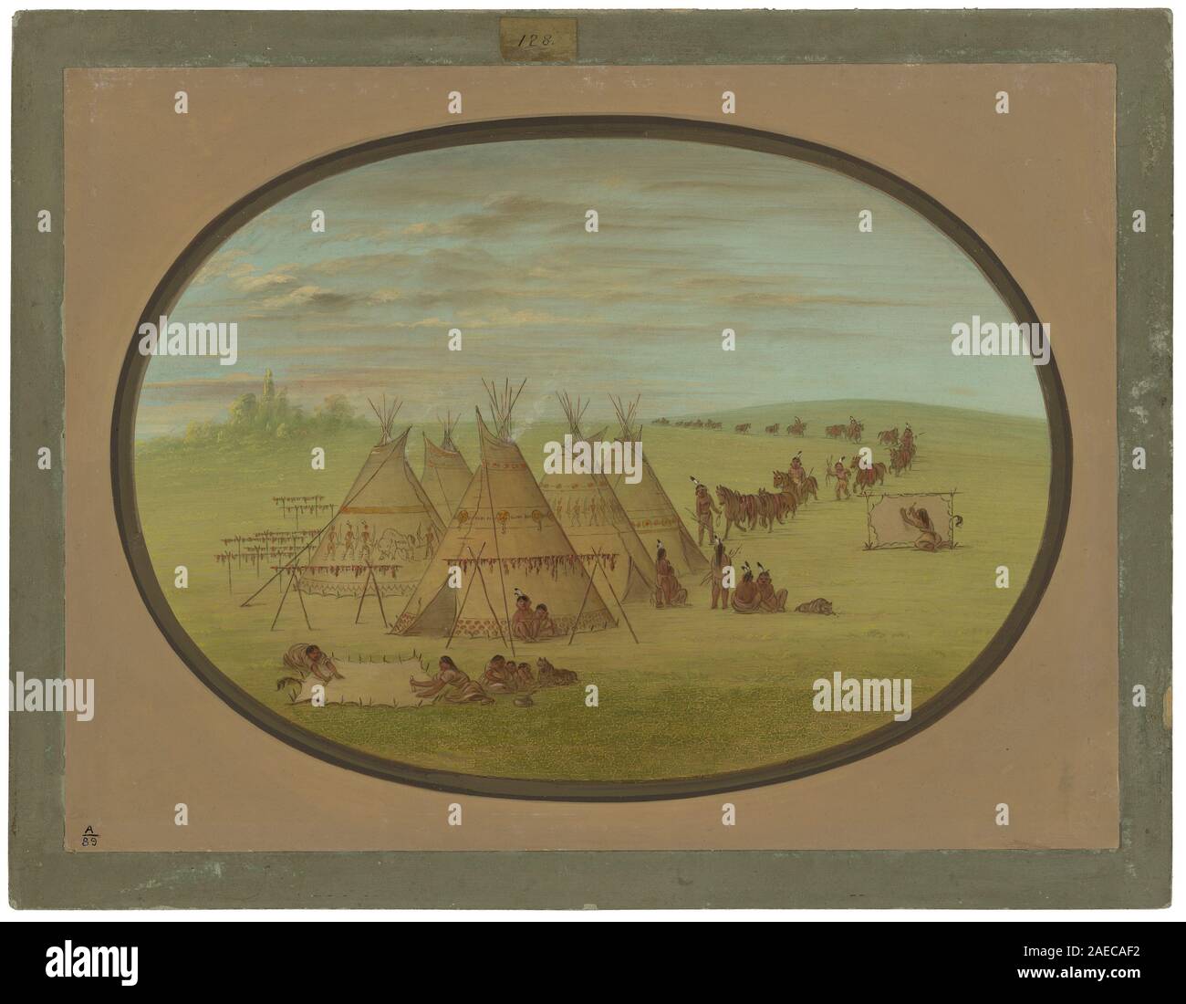 Native american village layout hi-res stock photography and images - Alamy