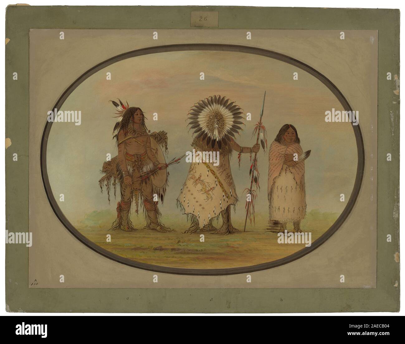 George Catlin's 'Crow Chief, His Wife, and a Warrior' (1861-1869 ...