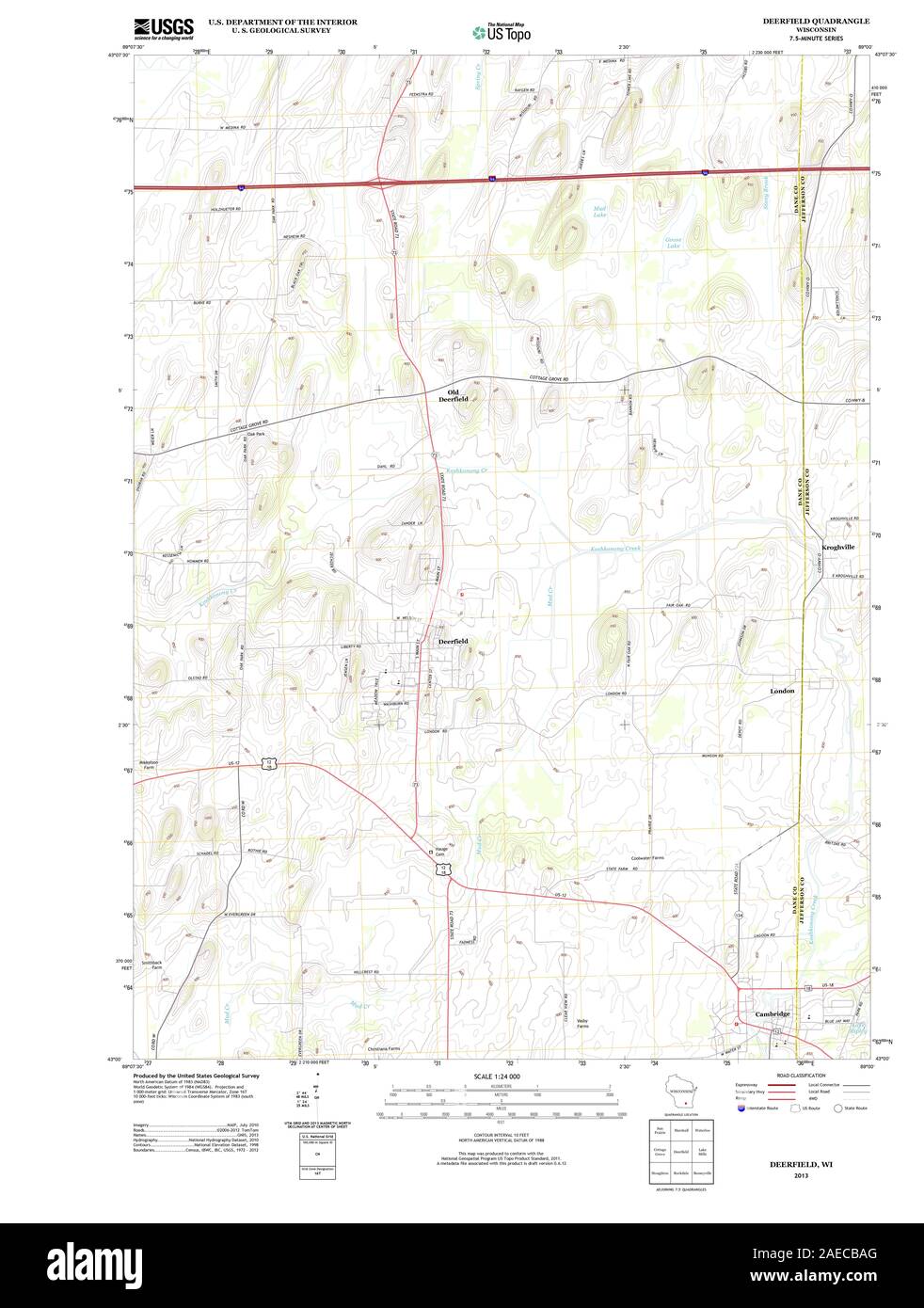 Map of deerfield Cut Out Stock Images & Pictures - Alamy