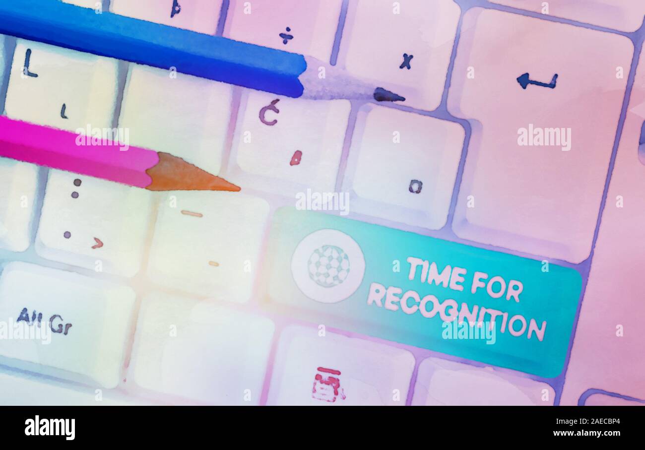 Writing Note Showing Time For Recognition Business Concept For Acknowledgement Interval Between