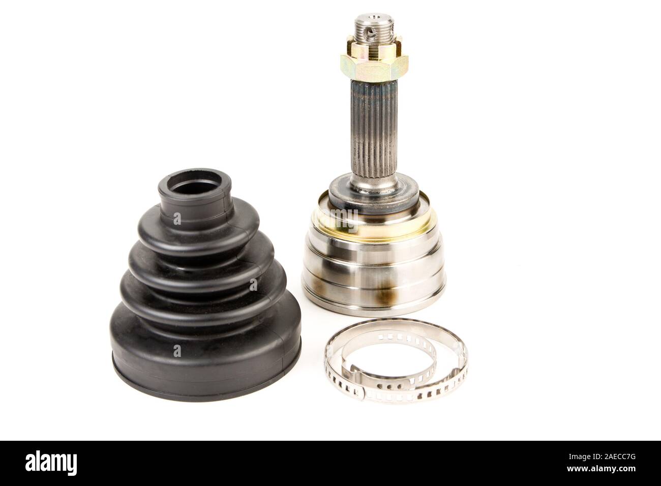 CV joint kit for car isolated on white background. New car parts Stock ...