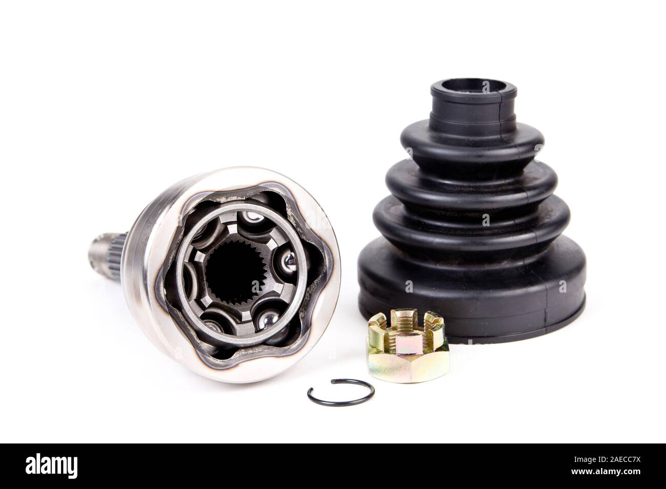 CV joint kit for car isolated on white background. New car parts Stock ...