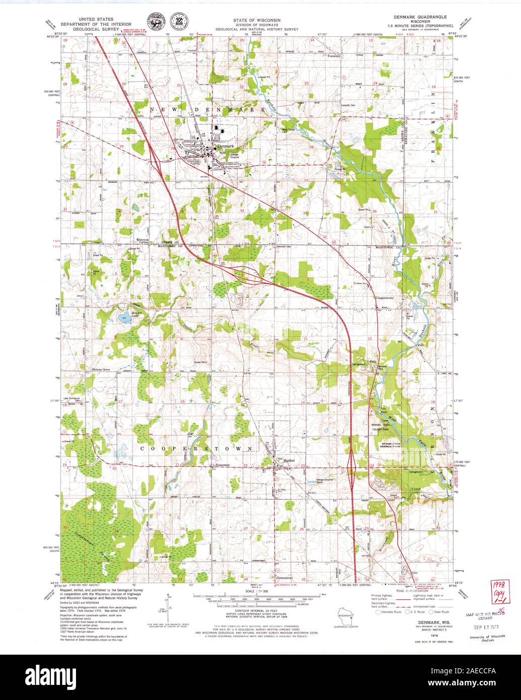 Topology map of denmark hi-res stock photography and images - Alamy
