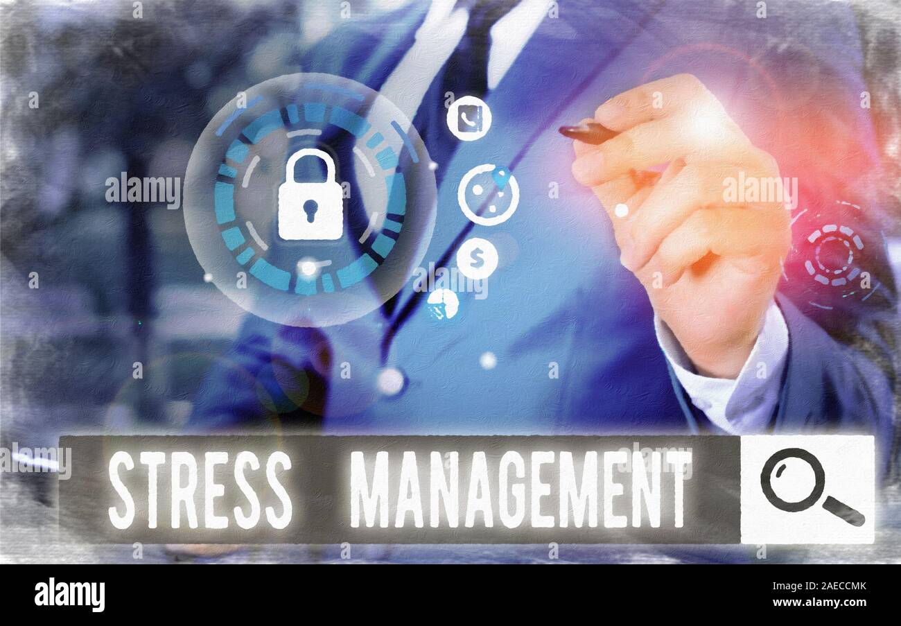 Conceptual hand writing showing Stress Management. Concept meaning ...