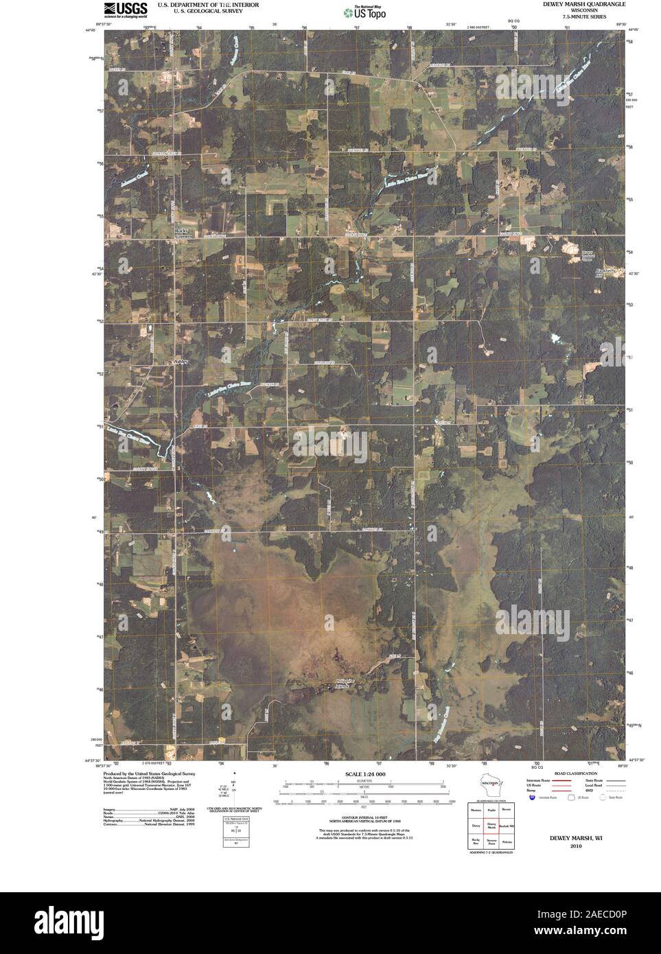 Map of dewey Cut Out Stock Images & Pictures - Alamy
