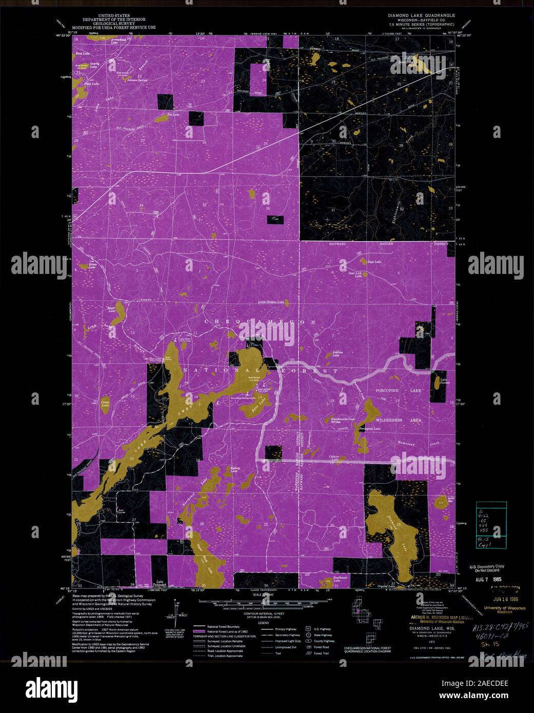 Diamond lake map hi-res stock photography and images - Alamy