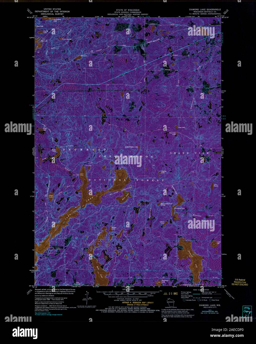 Diamond lake map hi-res stock photography and images - Alamy