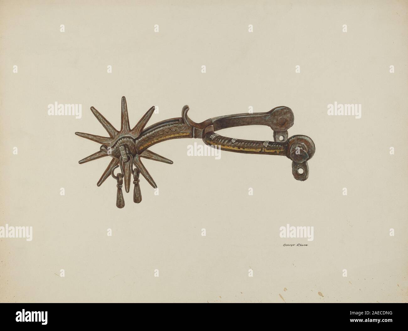 Spur; c. 1940 George E Rhone, Spur, c 1940 Stock Photo - Alamy