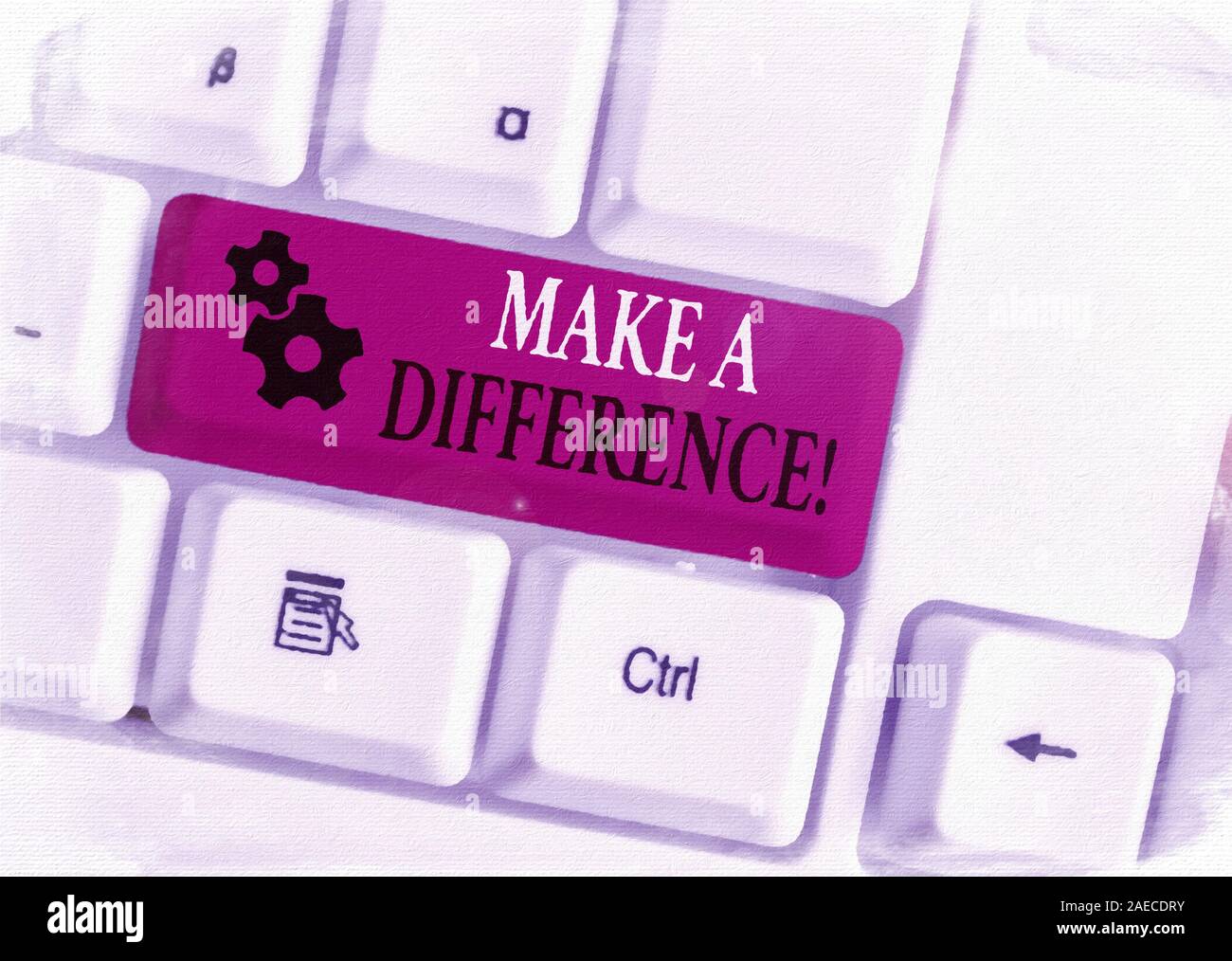 Conceptual hand writing showing Make A Difference. Concept meaning have ...