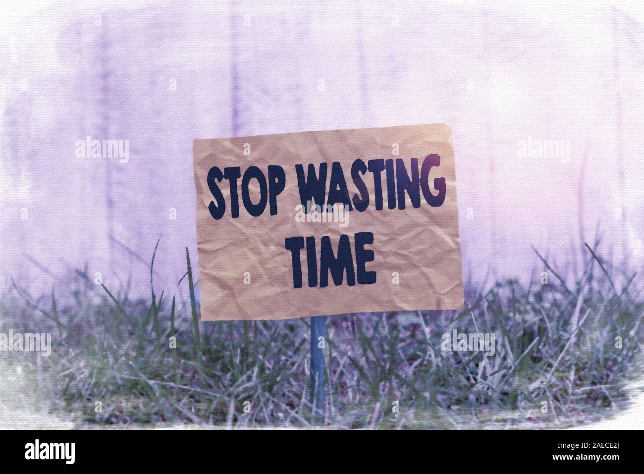 Word writing text Stop Wasting Time. Business photo showcasing advising ...