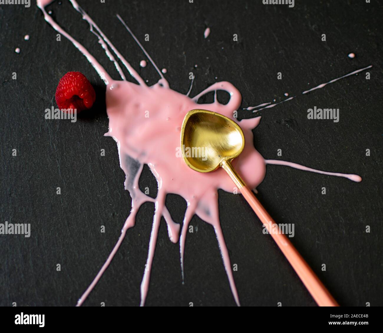 Yogurt texture hi-res stock photography and images - Alamy