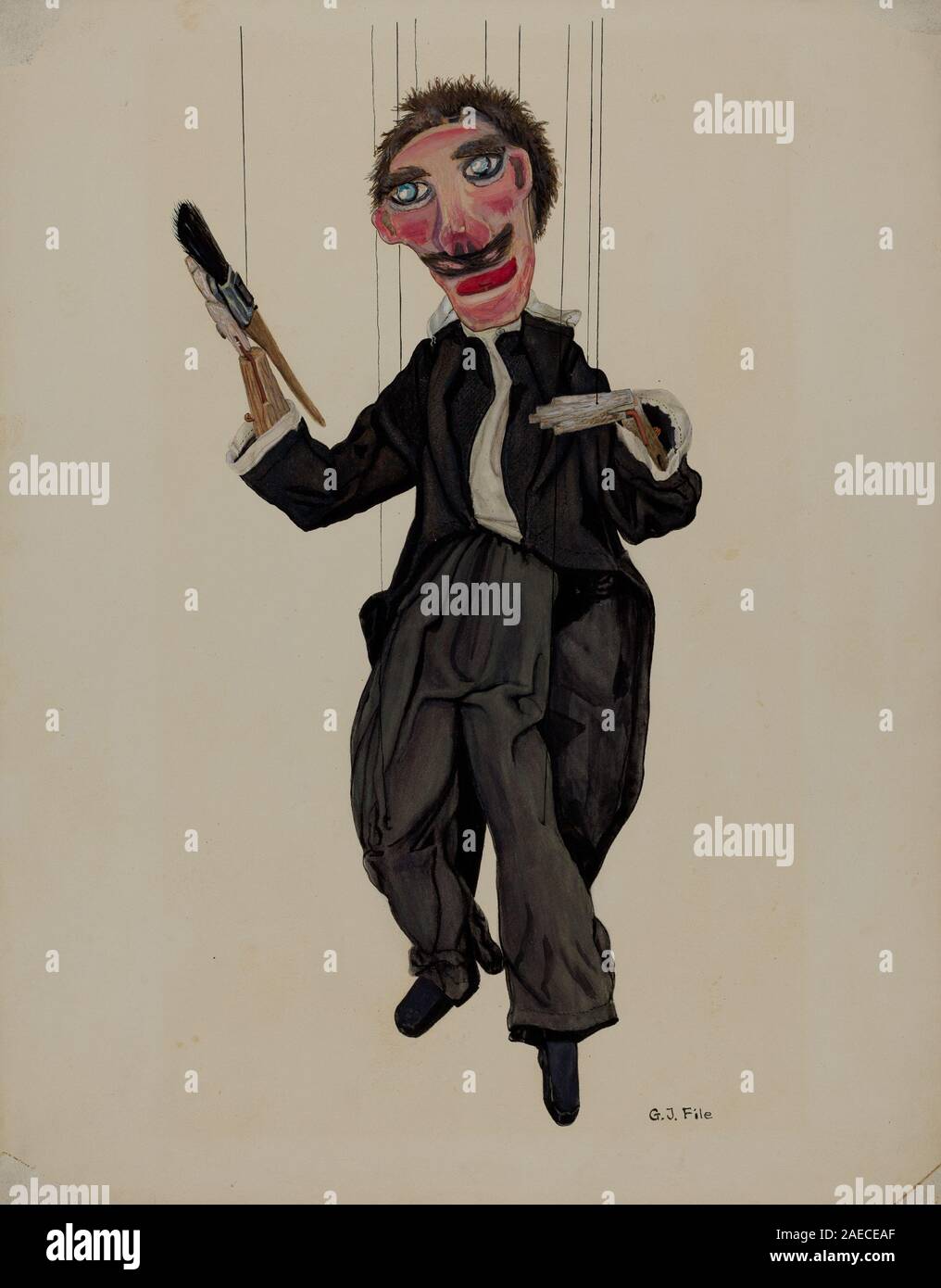 Puppet; 1935/1942 George File, Puppet, 1935-1942 Stock Photo - Alamy