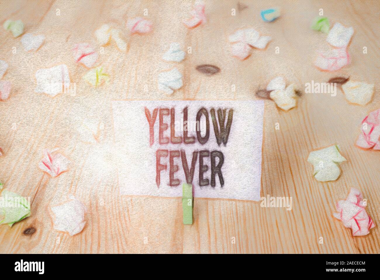 Writing note showing Yellow Fever. Business concept for tropical virus ...