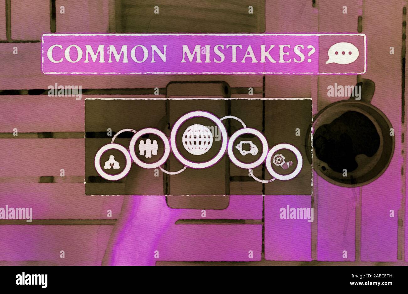 Handwriting text Common Mistakes Question. Conceptual photo repeat act ...