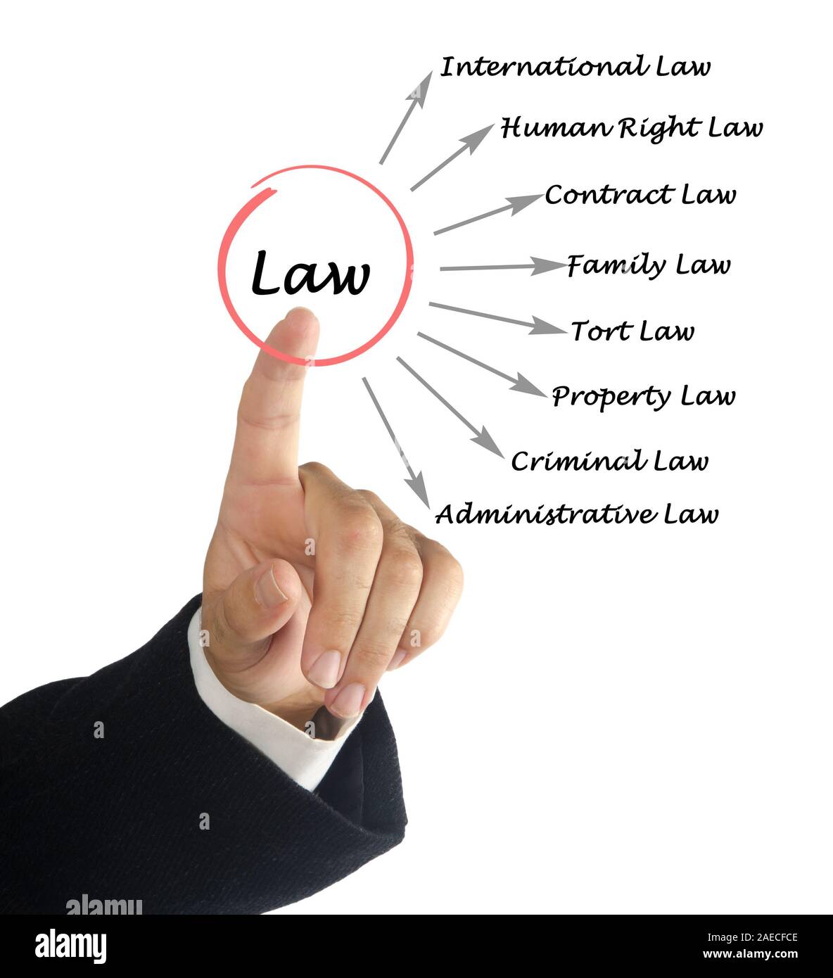 Diagram of law Stock Photo - Alamy