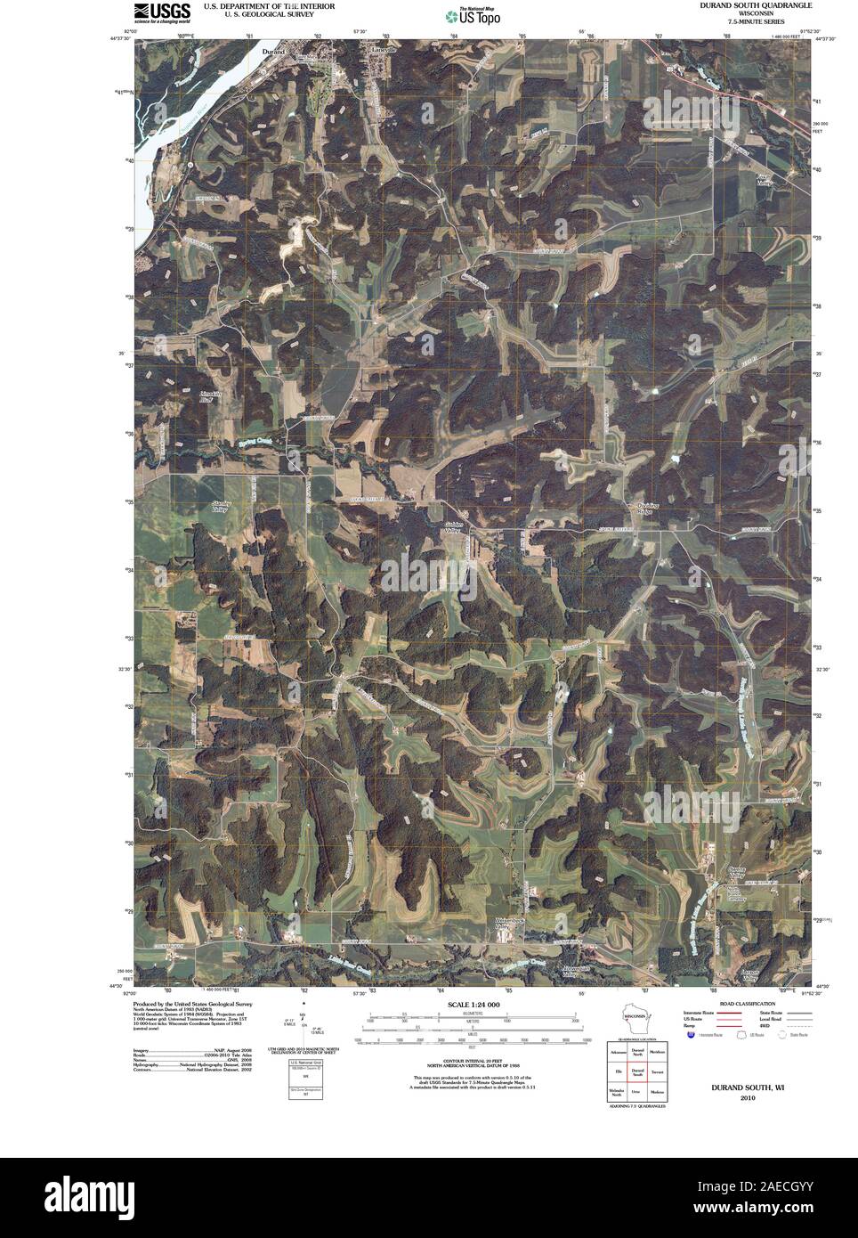 Map of durand Cut Out Stock Images & Pictures - Alamy