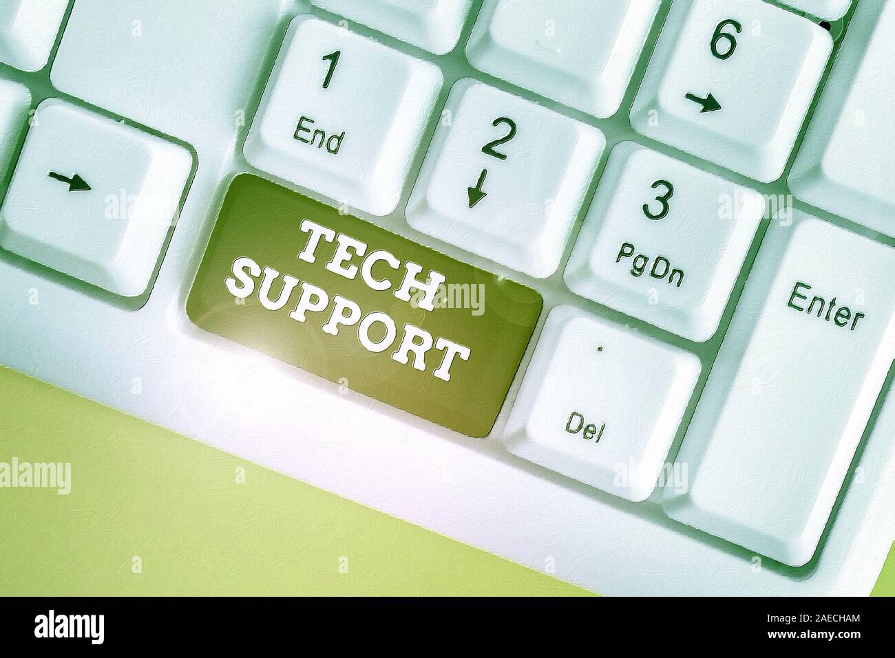 Text sign showing Tech Support. Business photo showcasing advising and ...