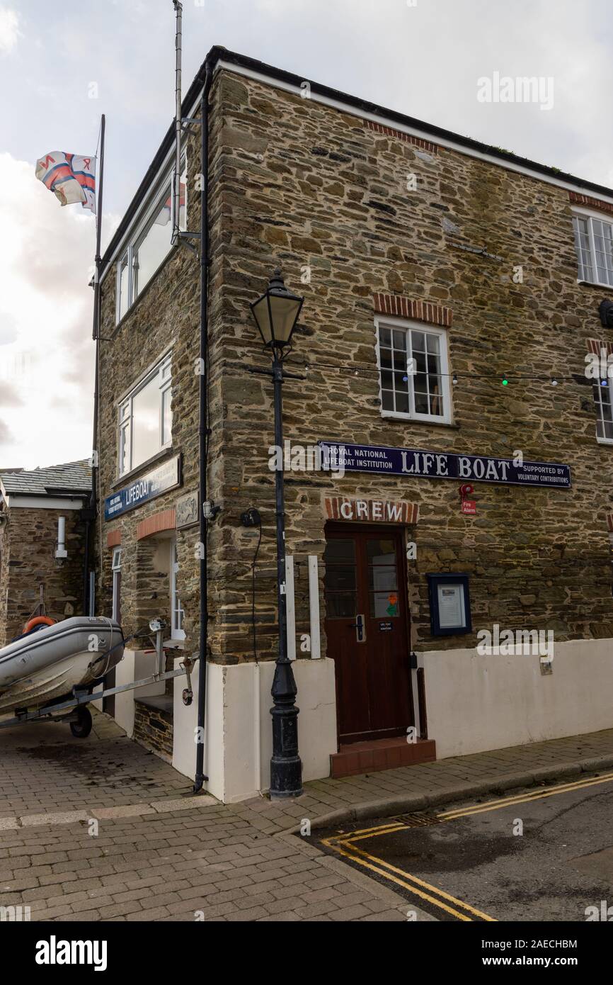 RNLI Lifeboat station and boathouse, Salcombe, Devon Stock Photo - Alamy