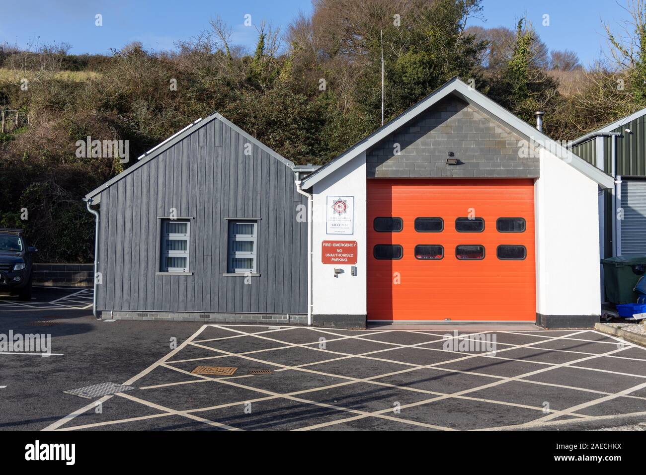 Salcombe fire station, Devon and Somerset Fire and Rescue Service Stock ...