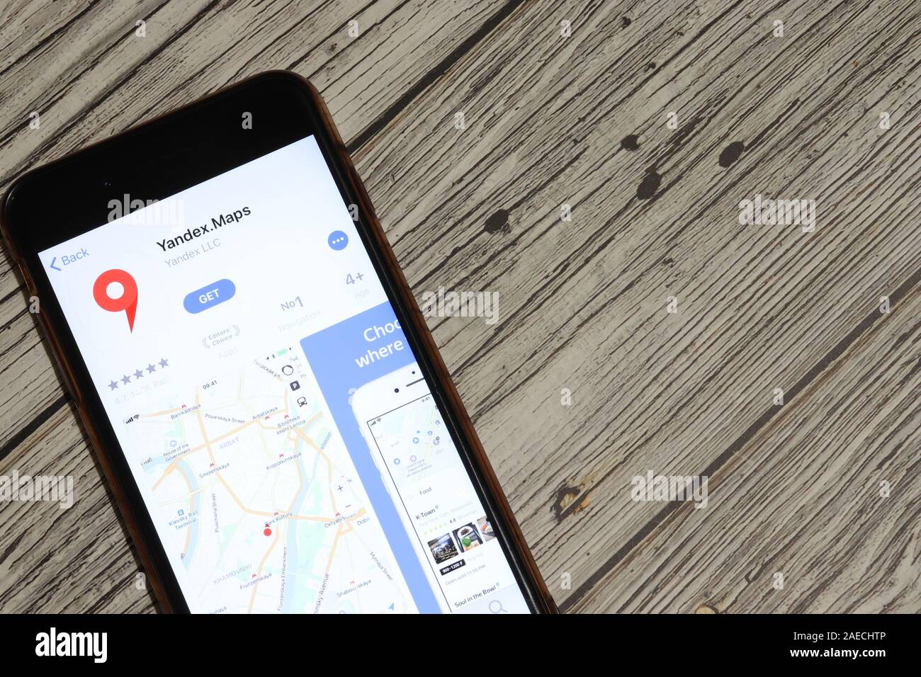 Los Angeles, California, USA - 3 December 2019: Yandex Maps App Icon on ...