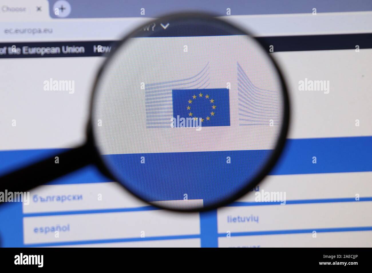 Los Angeles, California, USA - 3 December 2019: European Commission ...