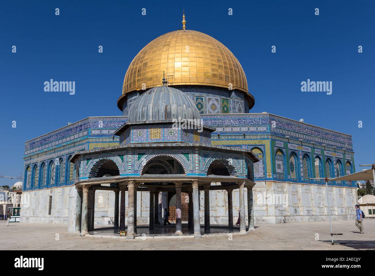 In Jerusalem, The Dome of Chain is a domed hexagon with open arches, is ...