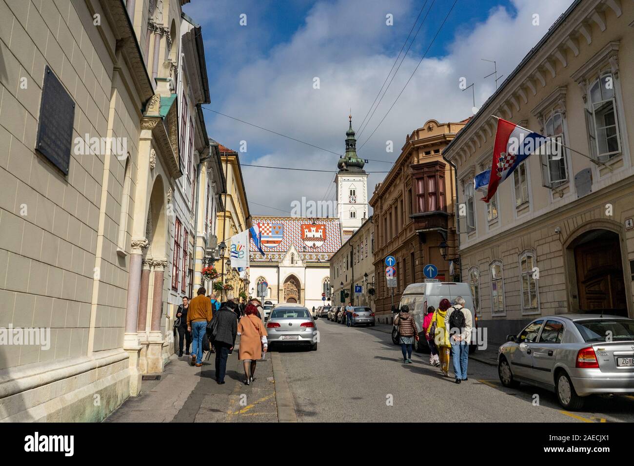Zagreb city flag hi-res stock photography and images - Alamy