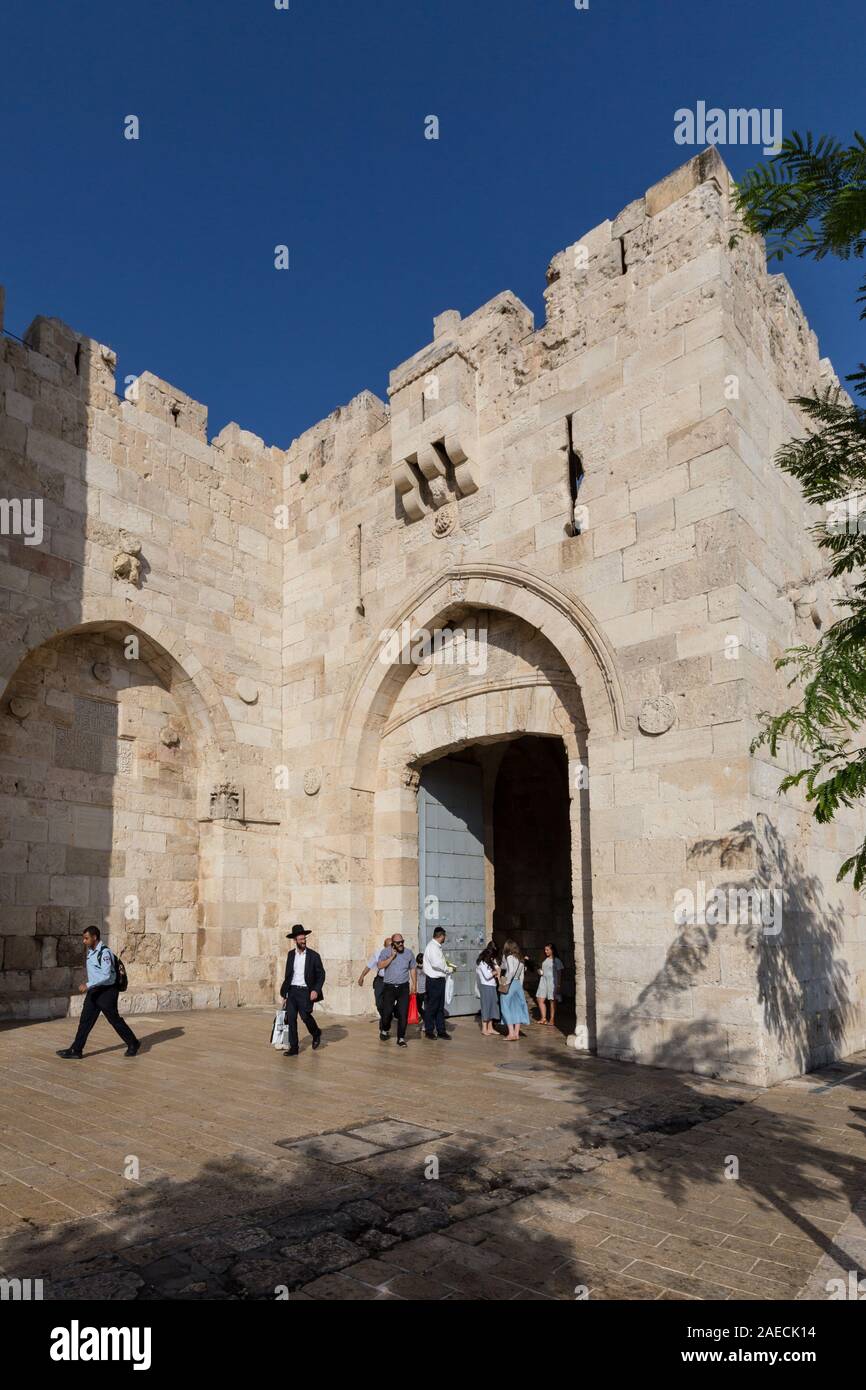 The Jaffa Gate is a 16th C Ottoman gate which is located on the western ...