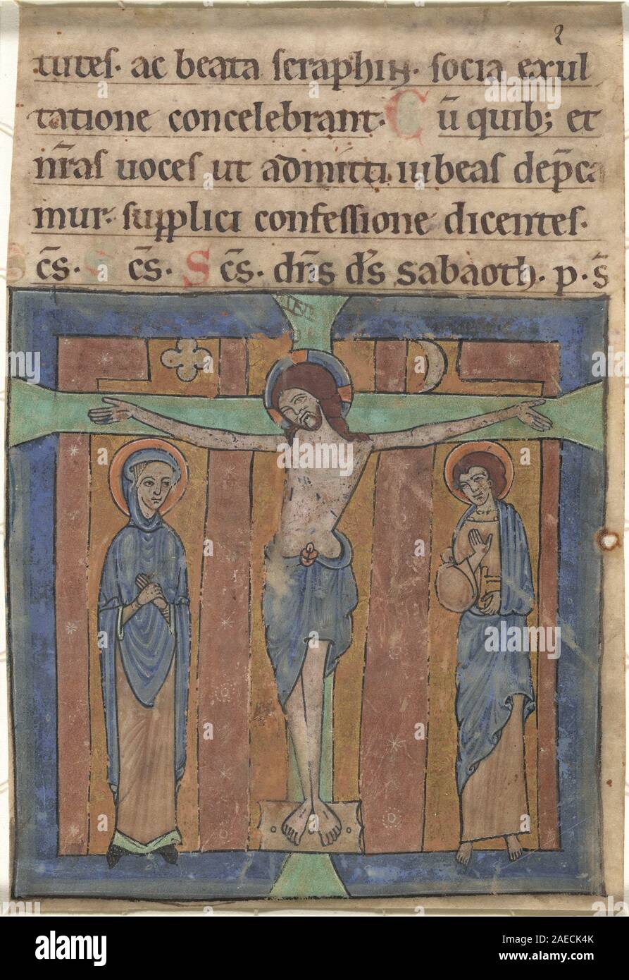The Crucifixion; late 12th century German 12th Century, The Crucifixion ...
