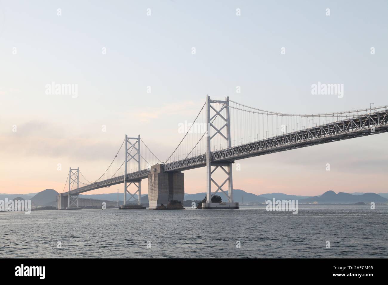Seto Ohashi Great Seto Bridge in the morning in Japan Stock Photo - Alamy