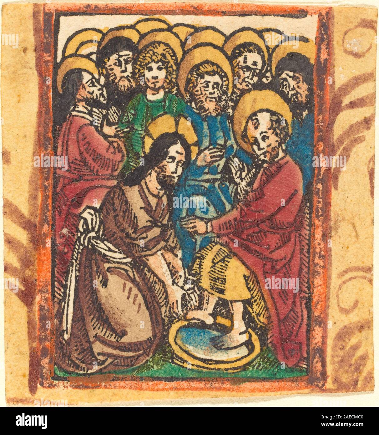 Christ washing the feet of the apostles hi-res stock photography and ...