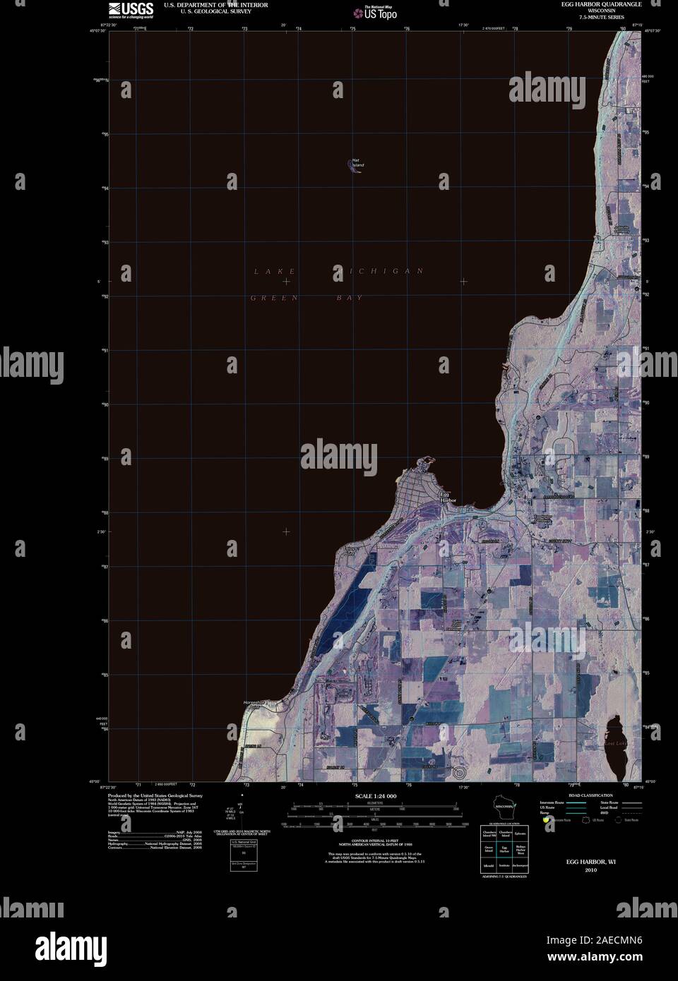 Map of egg harbor hi-res stock photography and images - Alamy