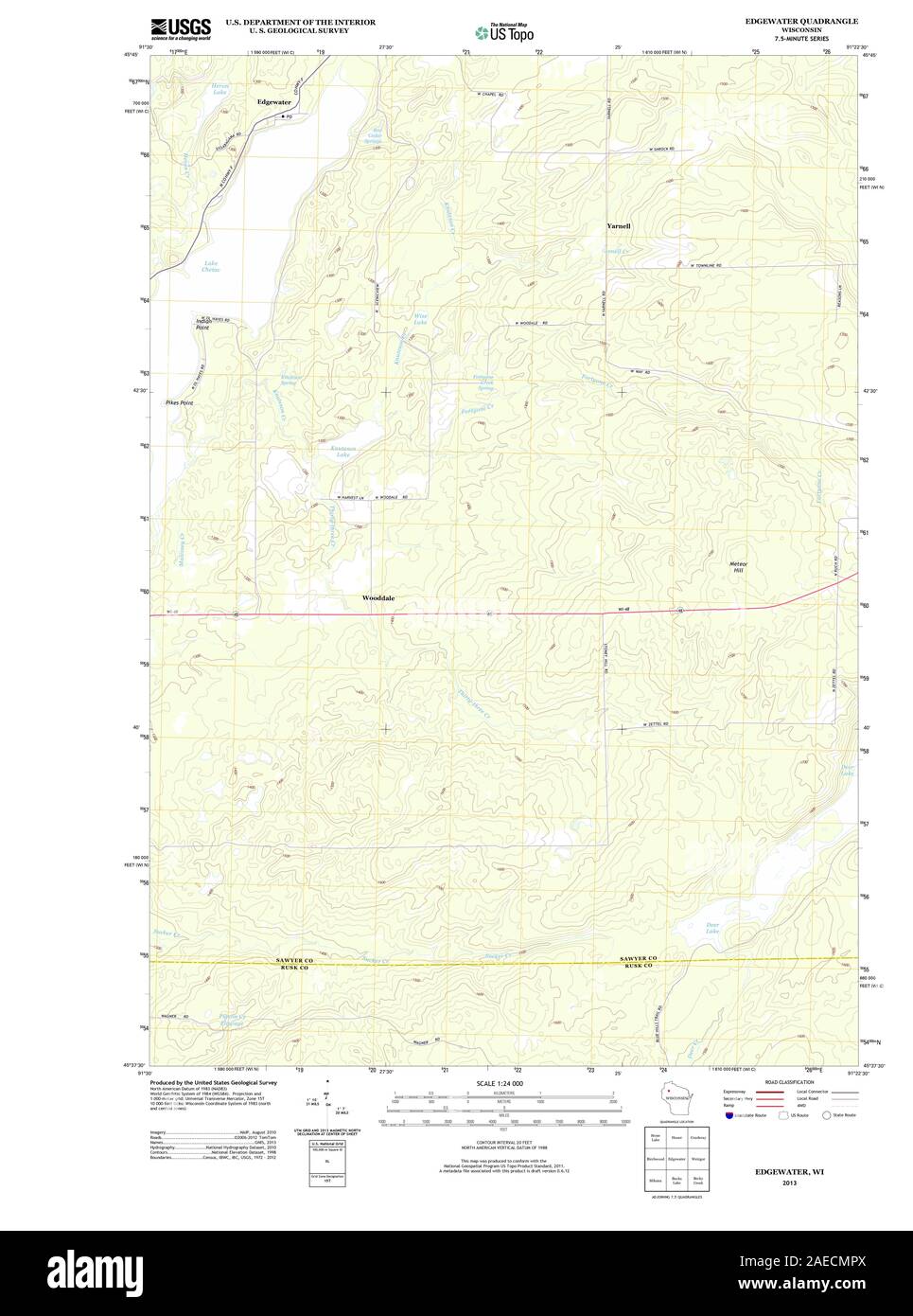 Edgewater map hi-res stock photography and images - Alamy