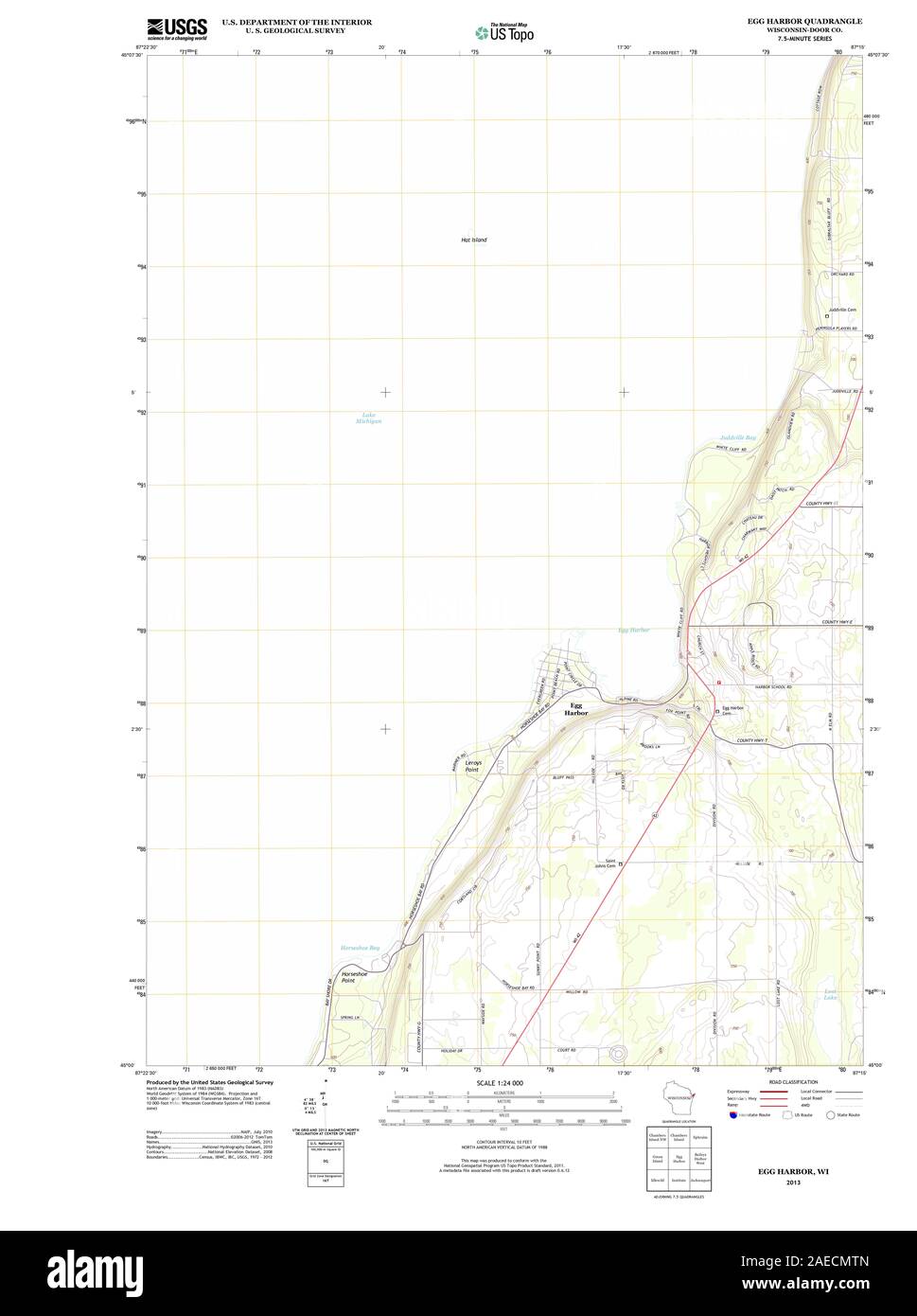 Map of egg harbor hi-res stock photography and images - Alamy