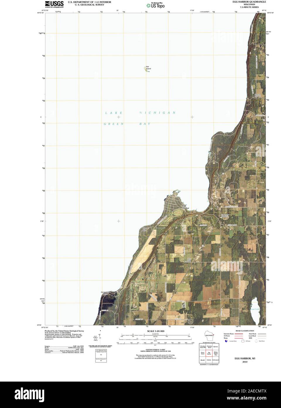 Map of egg harbor hi-res stock photography and images - Alamy